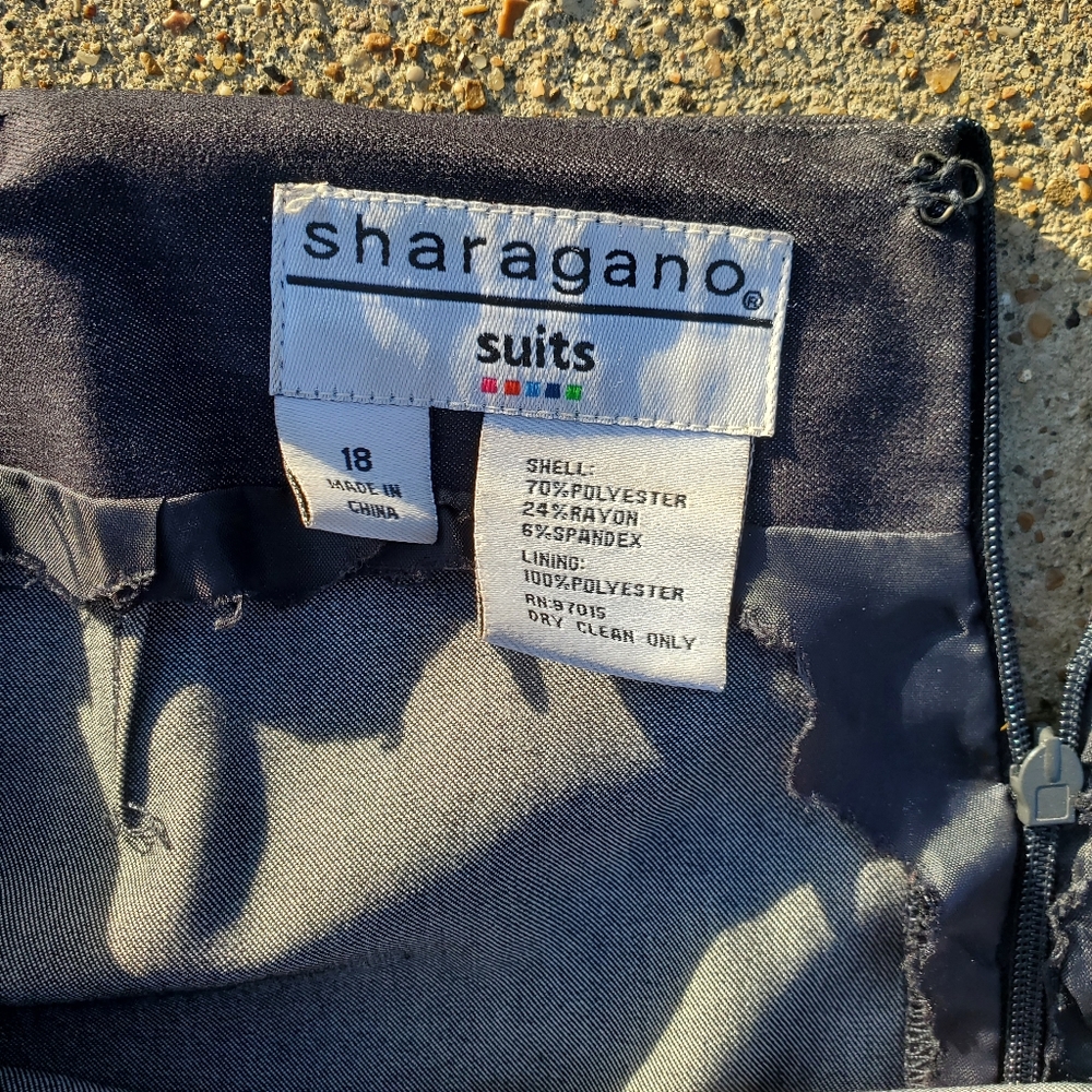Sharagano 2 Piece Blazer And Jean Suit Sz 18 - Gem